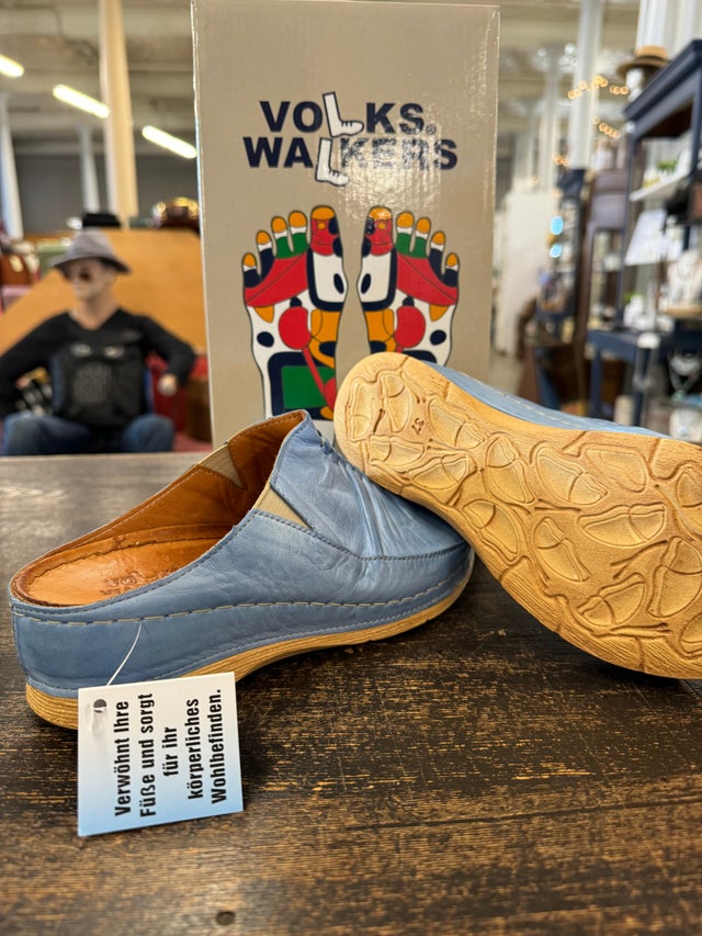 VOLKS WALKER - 2412 Blue Slide Sandal L141B