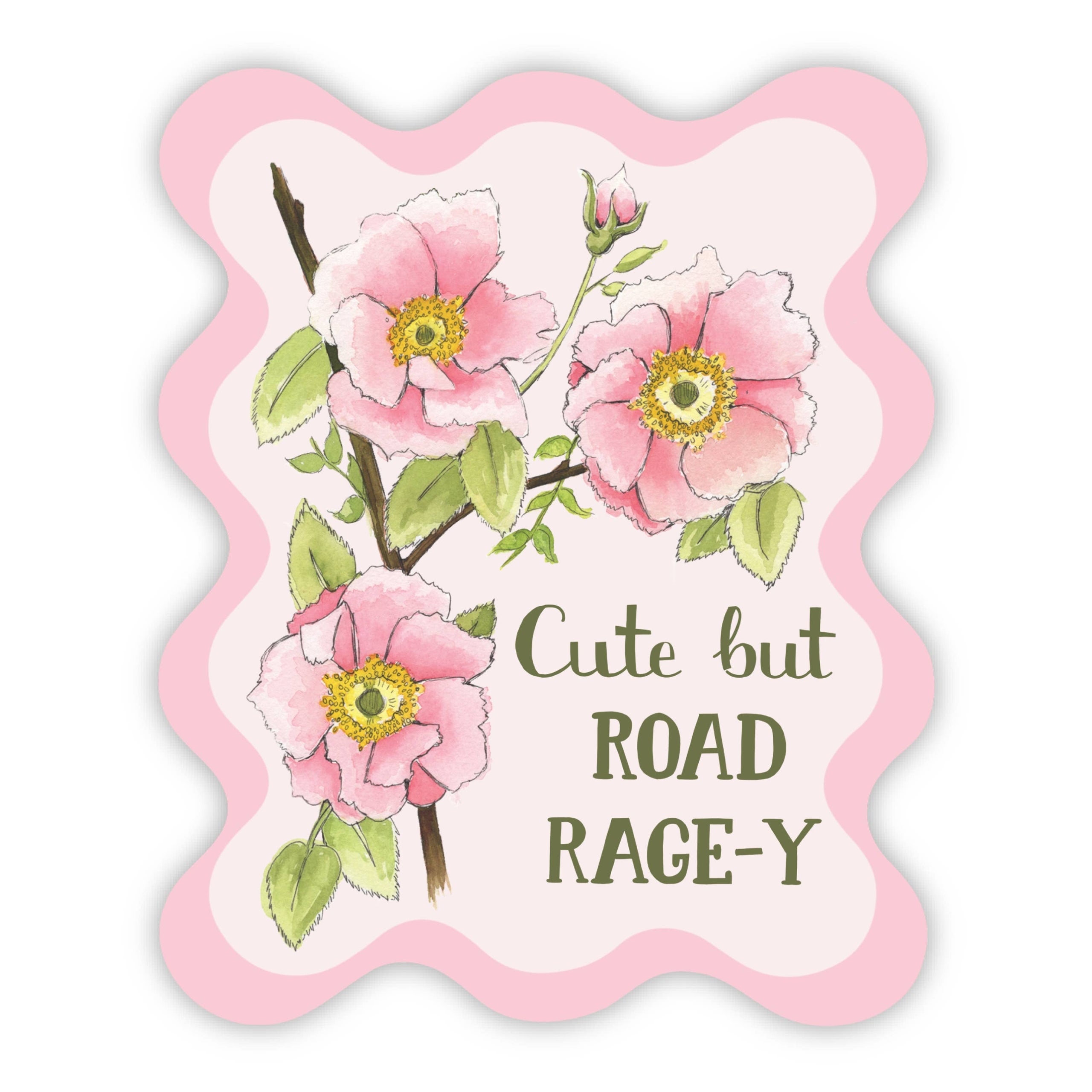 Cute But Road Rage-y Bumper Sticker | The Copper Tree Boutique